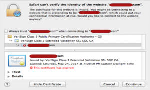 Hazards of an Expired SSL certificate